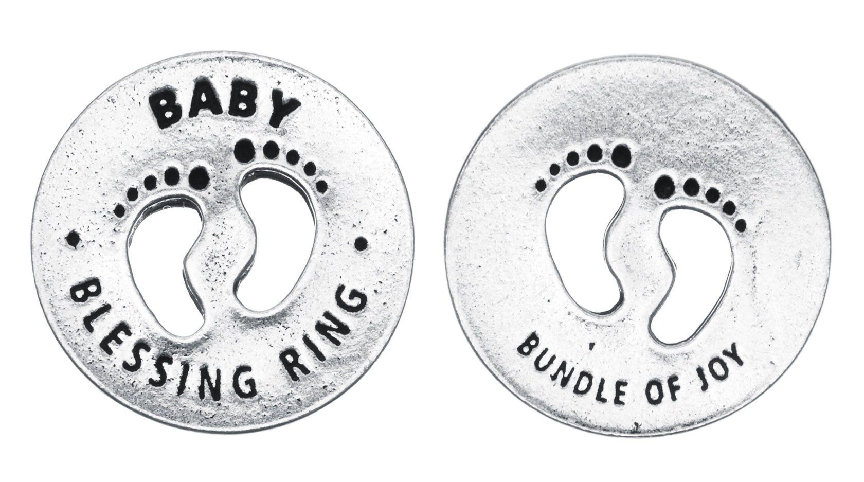 Baby Blessing Ring Charm Pewter | Baby Shower Gifts | Bundle of Joy ...