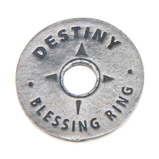 Destiny Blessing Ring Charm, Pewter | Explore Create Believe | Compass ...