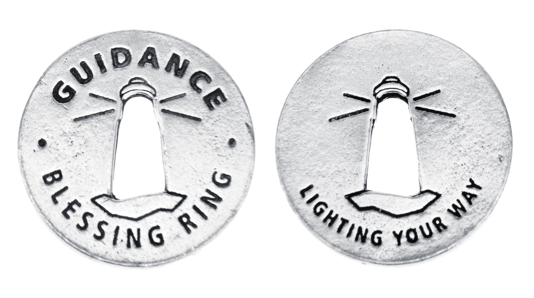 Guidance Blessing Ring Charm, Pewter | Lighting Your Way | Lighthouse ...